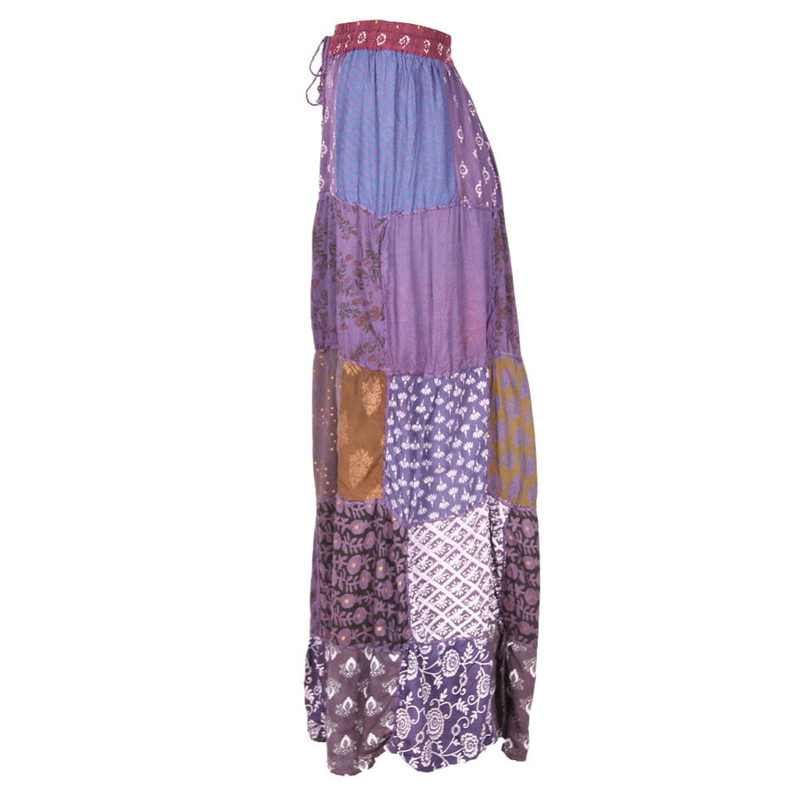 Tiered Patchwork Maxi Skirt – The Hippy Clothing Co.