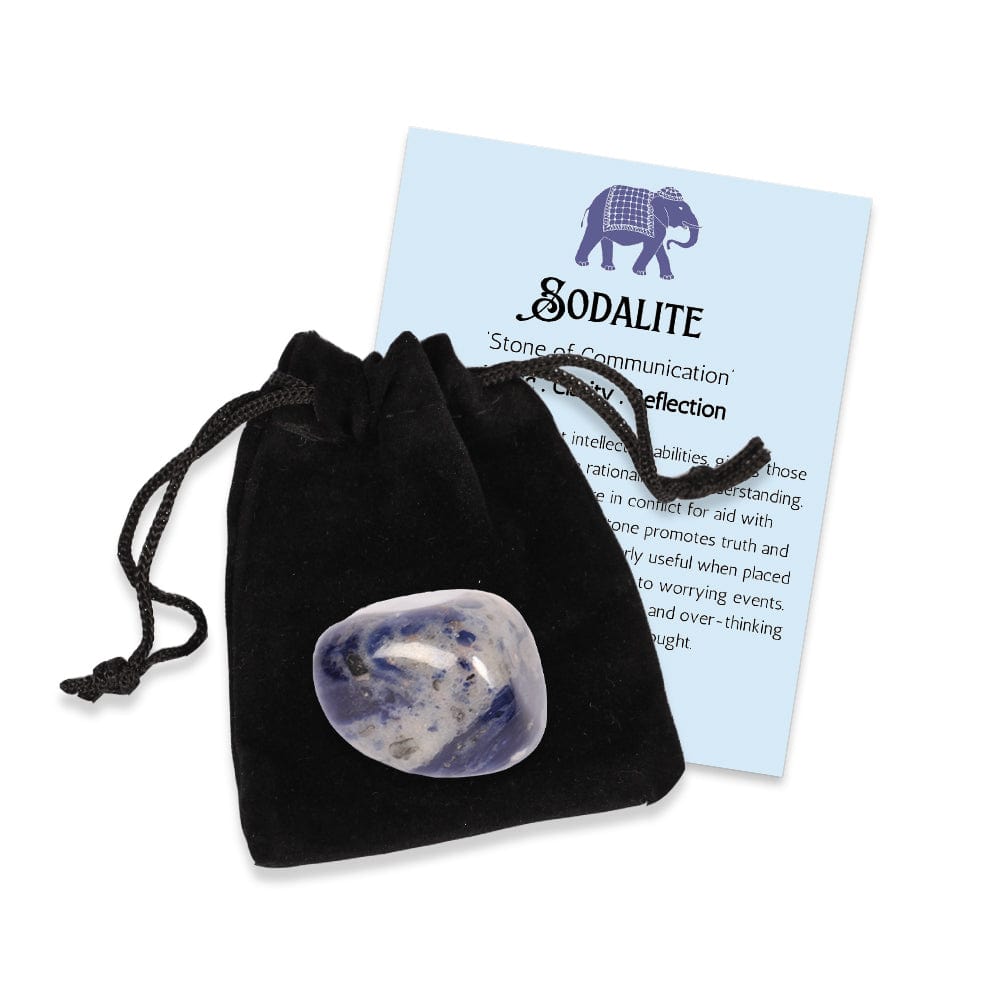 Sodalite Crystal Tumble Stone - Logic . Clarity . Reflection – The ...