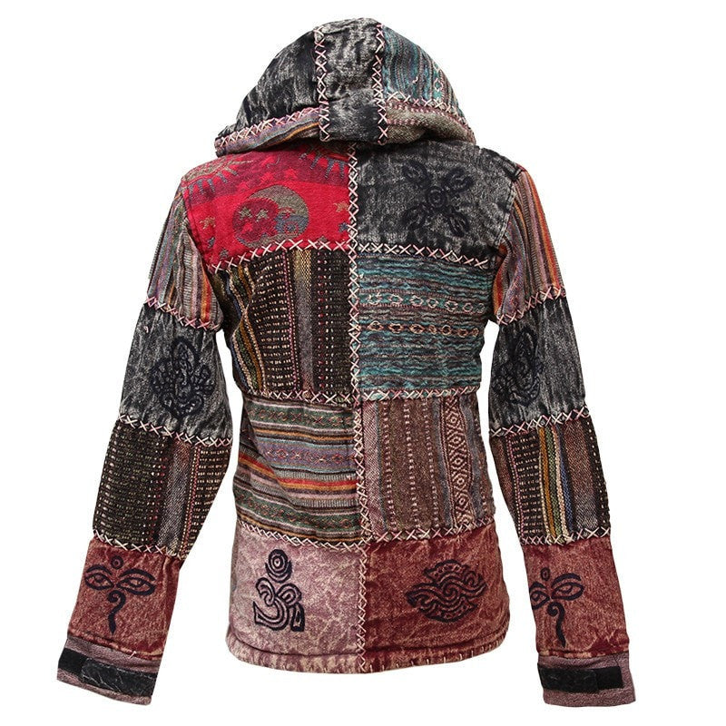 Gheri Patchwork Fleece Lined Jacket – The Hippy Clothing Co.